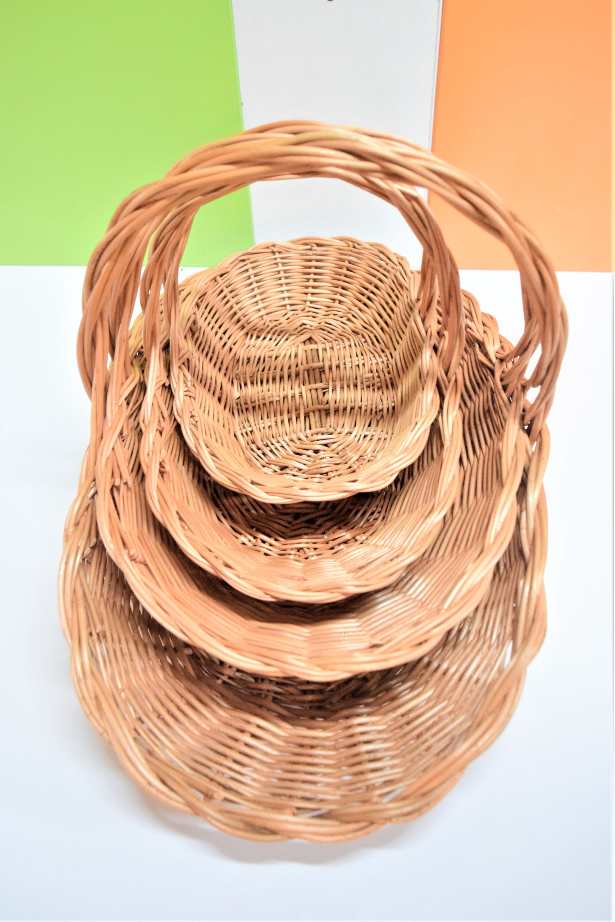 4x Flower Gathering Basket, Wicker Basket, Woven Basket, Willow Basket ...