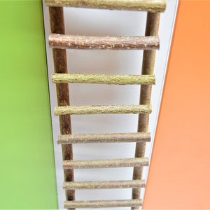 Log Ladder for Rats, Wooden Log Ladder for Hamsters, Gerbils, Parrots ...