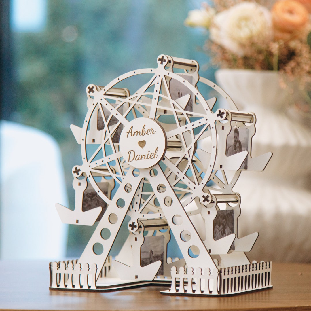 Personalized Unique Wedding Ferris Wheel Gift Custom Wedding Photo ...
