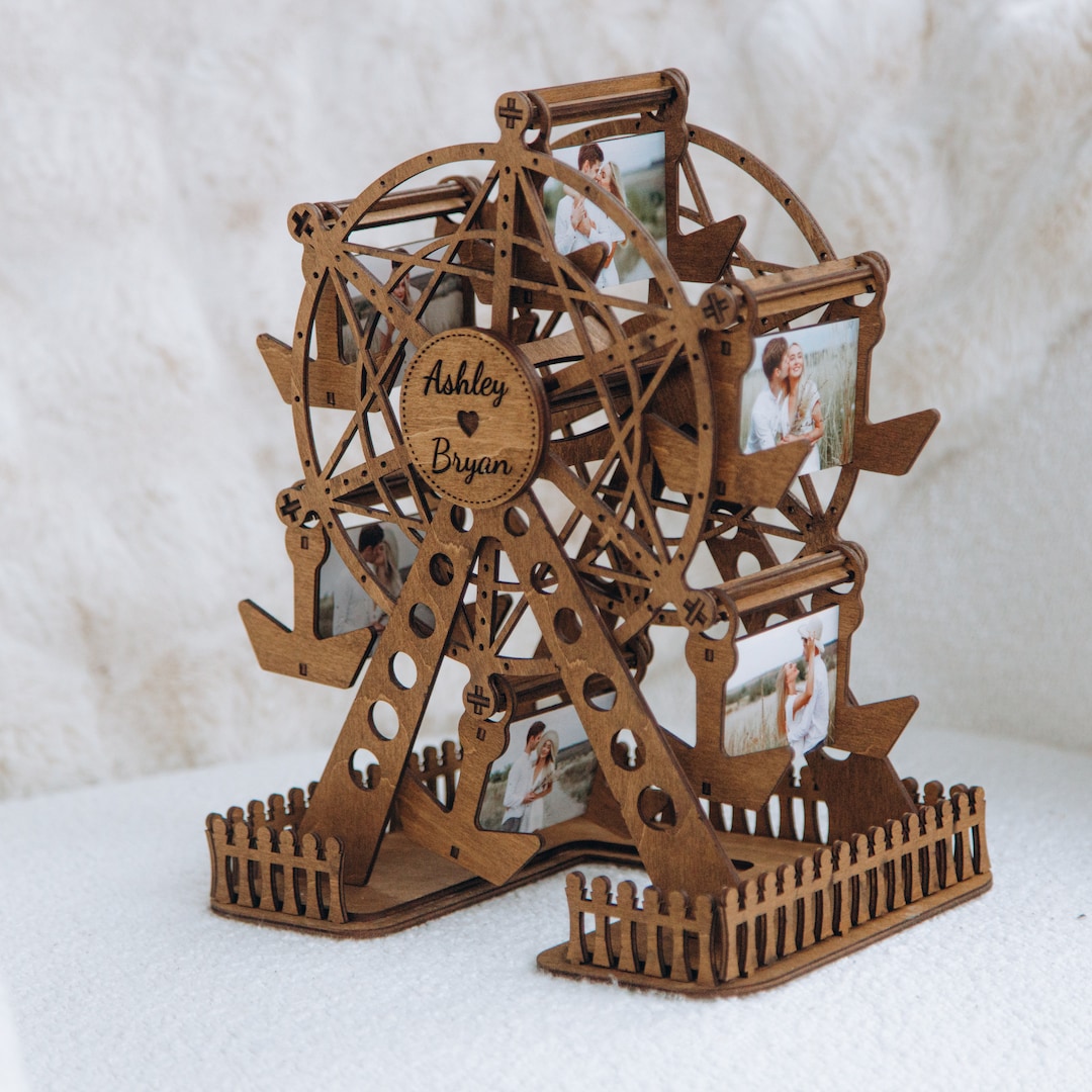 Personalized Ferris Wheel Photo Frame Wedding Gift for Couple Custom ...