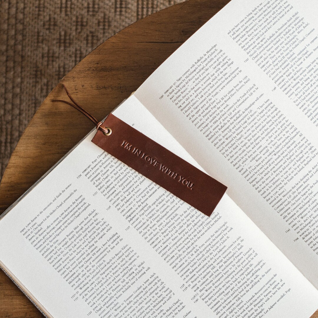 Personalized Bookmark Gift, Anniversary Sentimental Gift, Handmade ...