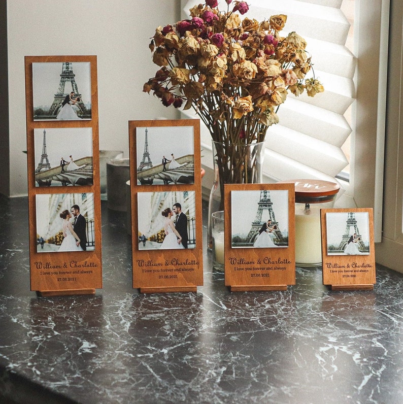 Custom Photo on Acrylic Wood Frame With Your Photos - Etsy