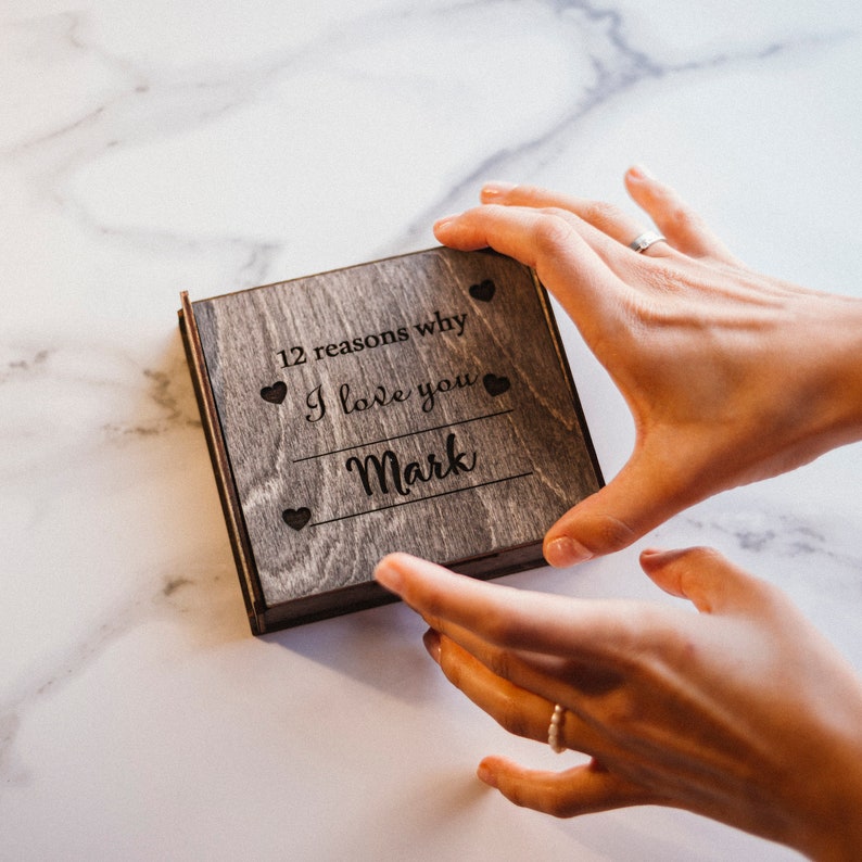 Reasons Why I Love You Box Personalized Wooden Puzzle Gift - Etsy