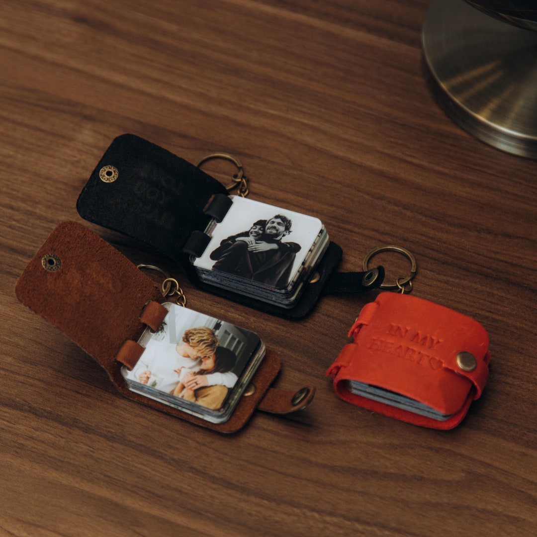 Personalized Mini Photo Album - Photo Keychain Valentine Gifts for Him ...