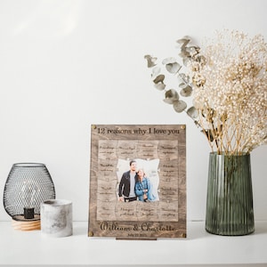 Personalized 12 Reasons Why I Love You Birthday Gift for Boyfriend ...