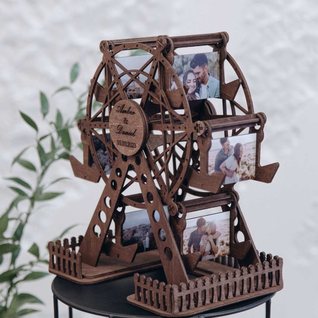 Custom Wedding Photo Gifts for Couples Ferris Wheel Valentines Day ...