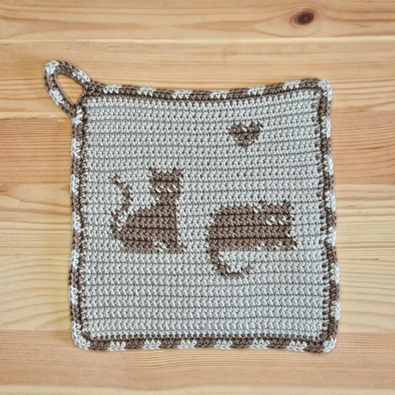 Crochet Pattern Potholder Trivet 