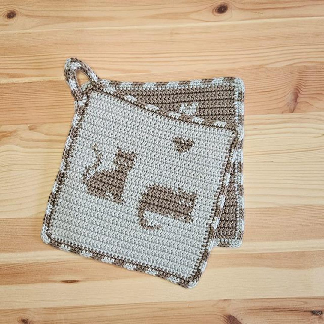 Crochet Pattern Potholder Trivet 