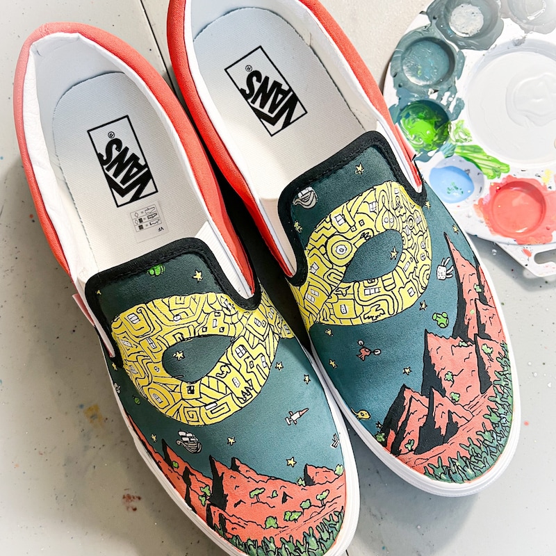 Painted Toms Shoes - Etsy