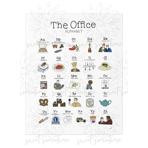 The Office Inspired Alphabet Digital Download - Etsy