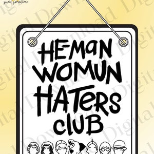Little Rascals He-man Woman Hater Club Graphic - Etsy