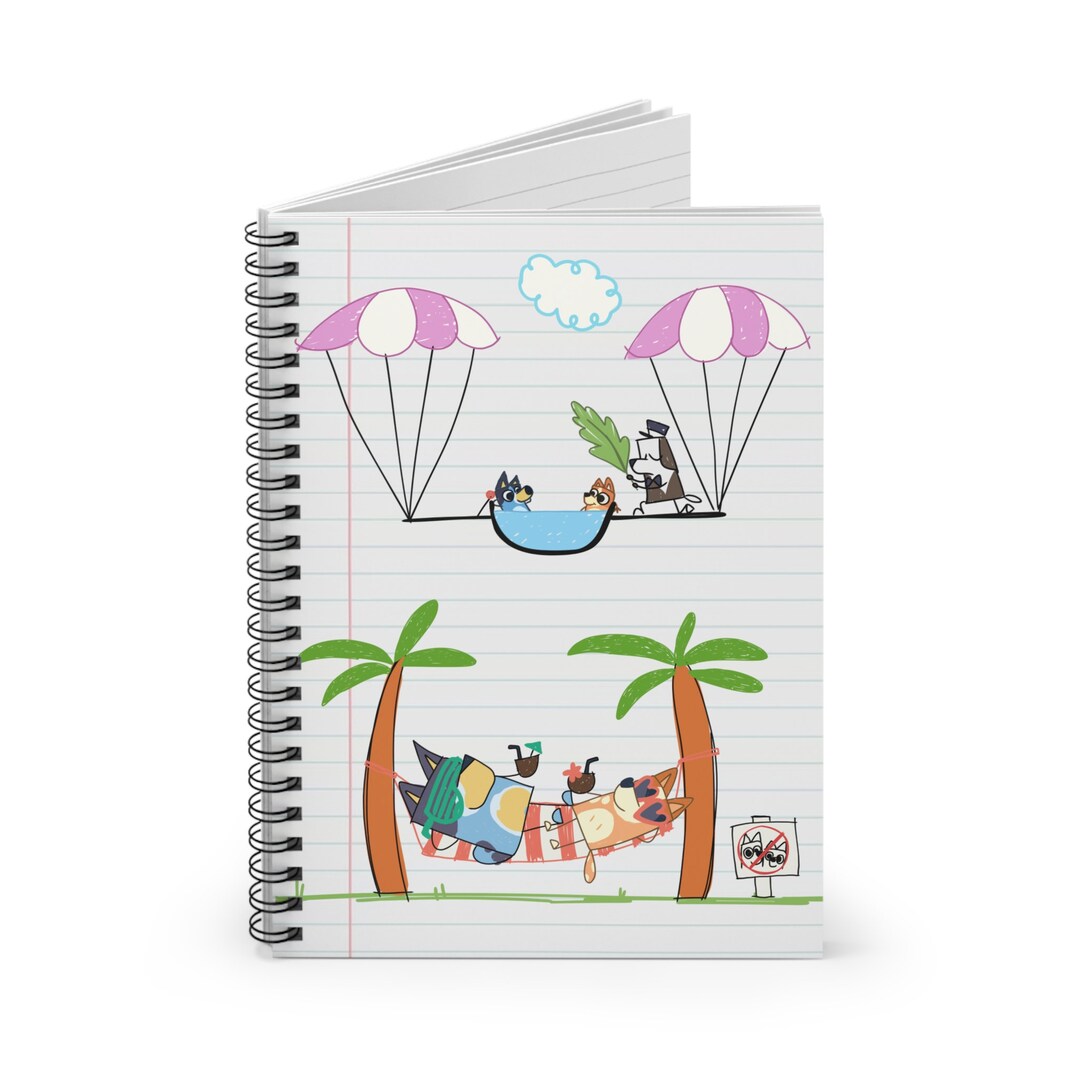 Bluey Inspired Escape Spiral Notebook - Etsy