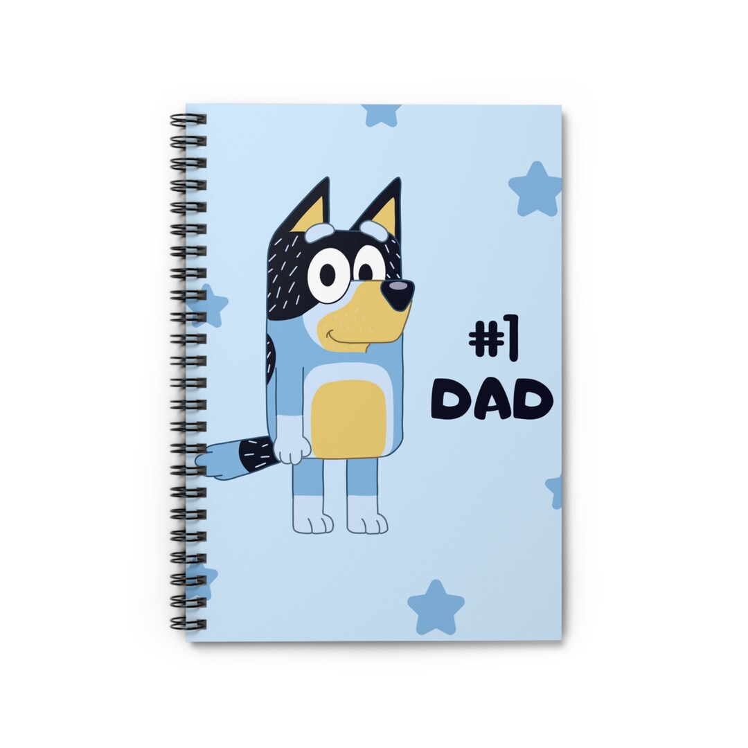 Bluey Inspired No. 1 Dad Notebook - Etsy