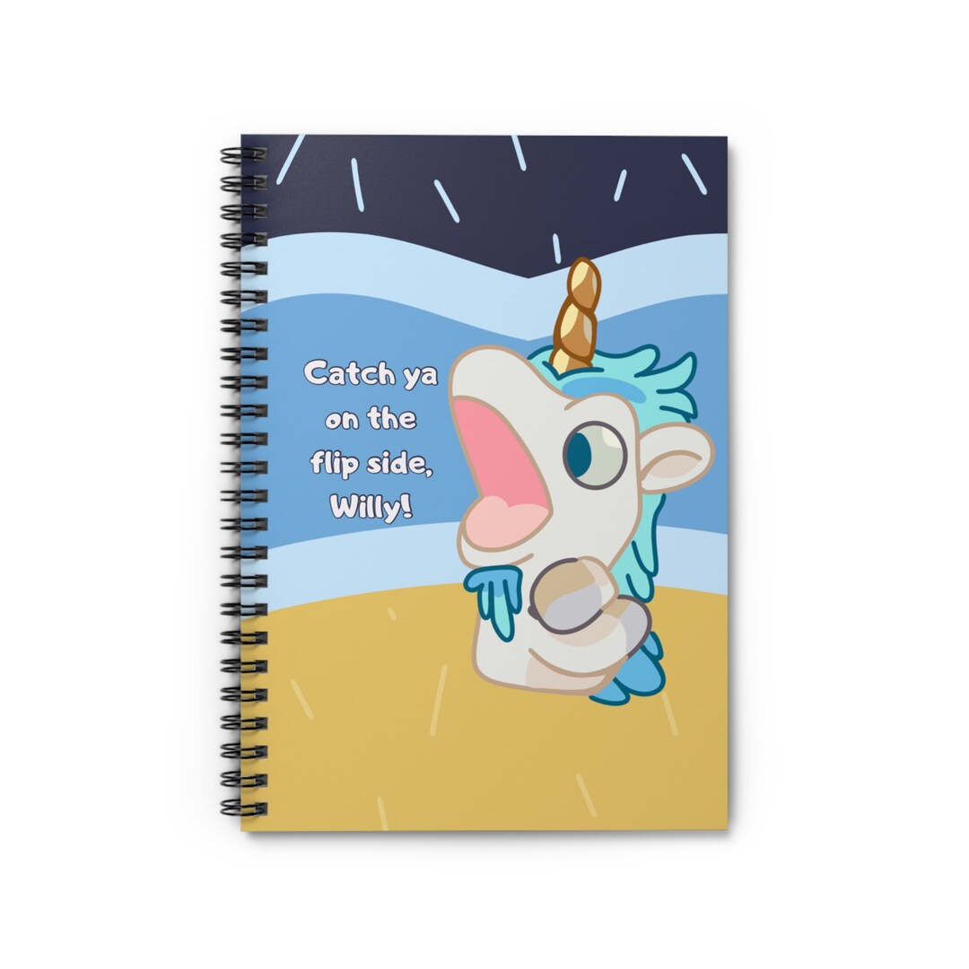Bluey Inspired Unicorse Notebook - Etsy