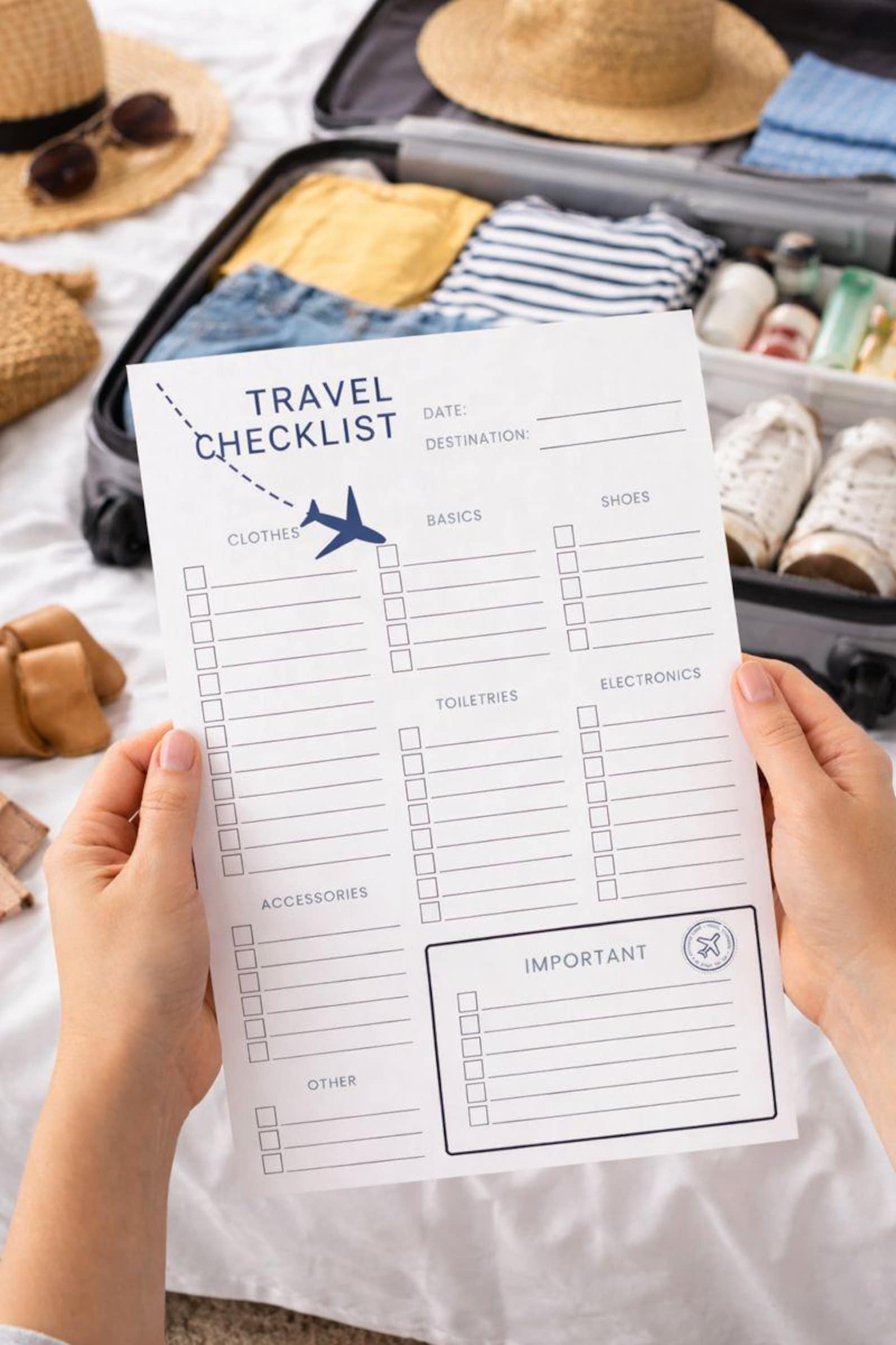 Travel Packing List PDF Printable - Etsy