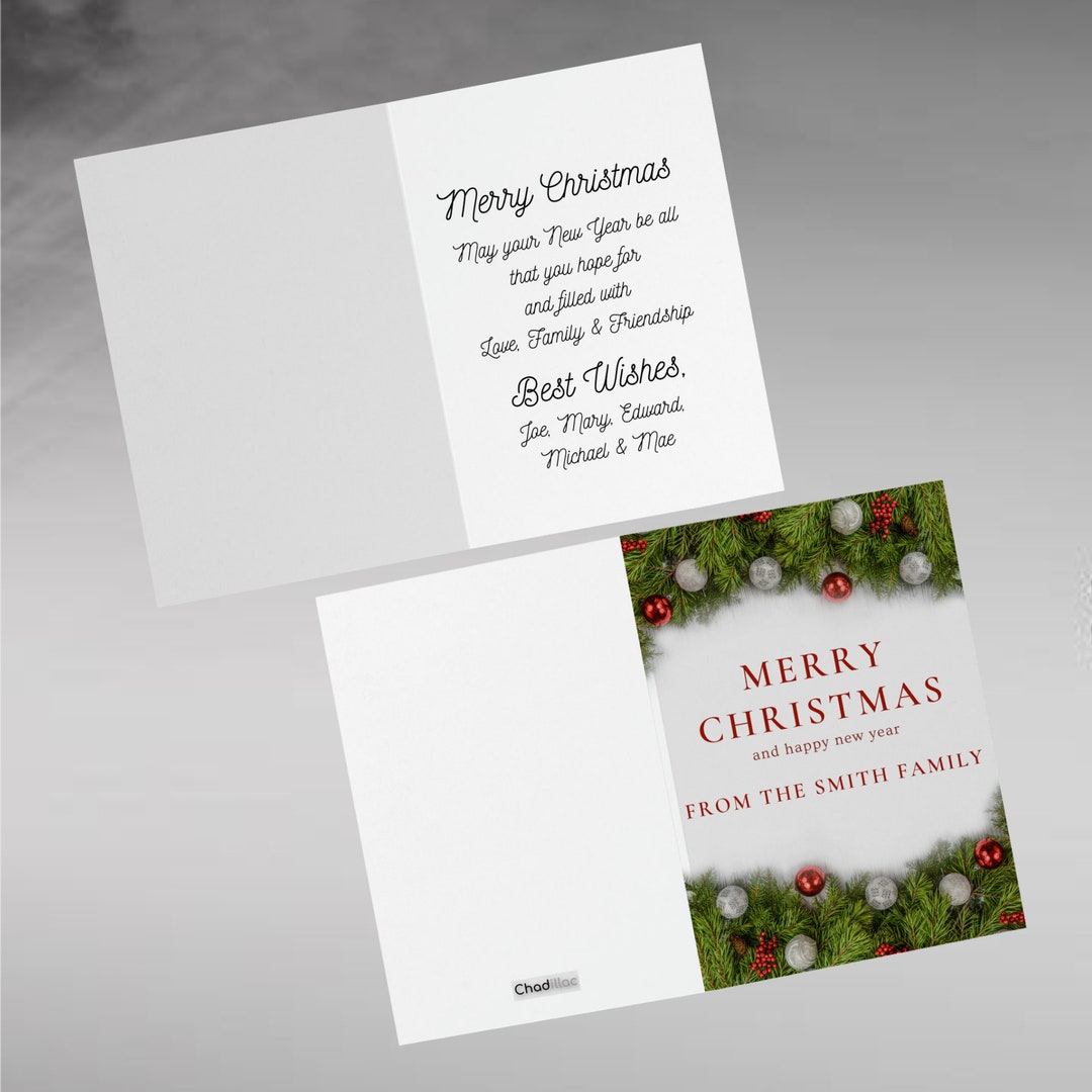 Personalized Christmas Card Sent 4 for Christmas Card - Etsy
