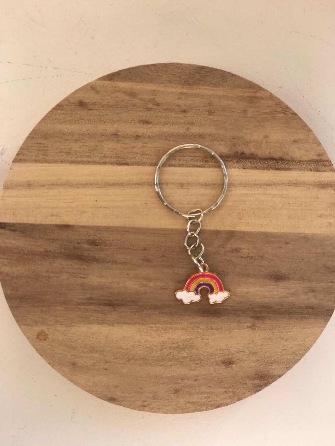 Rainbow Keyring, Rainbow Chain Keyring , Charm Keyring,gift Keyring ...