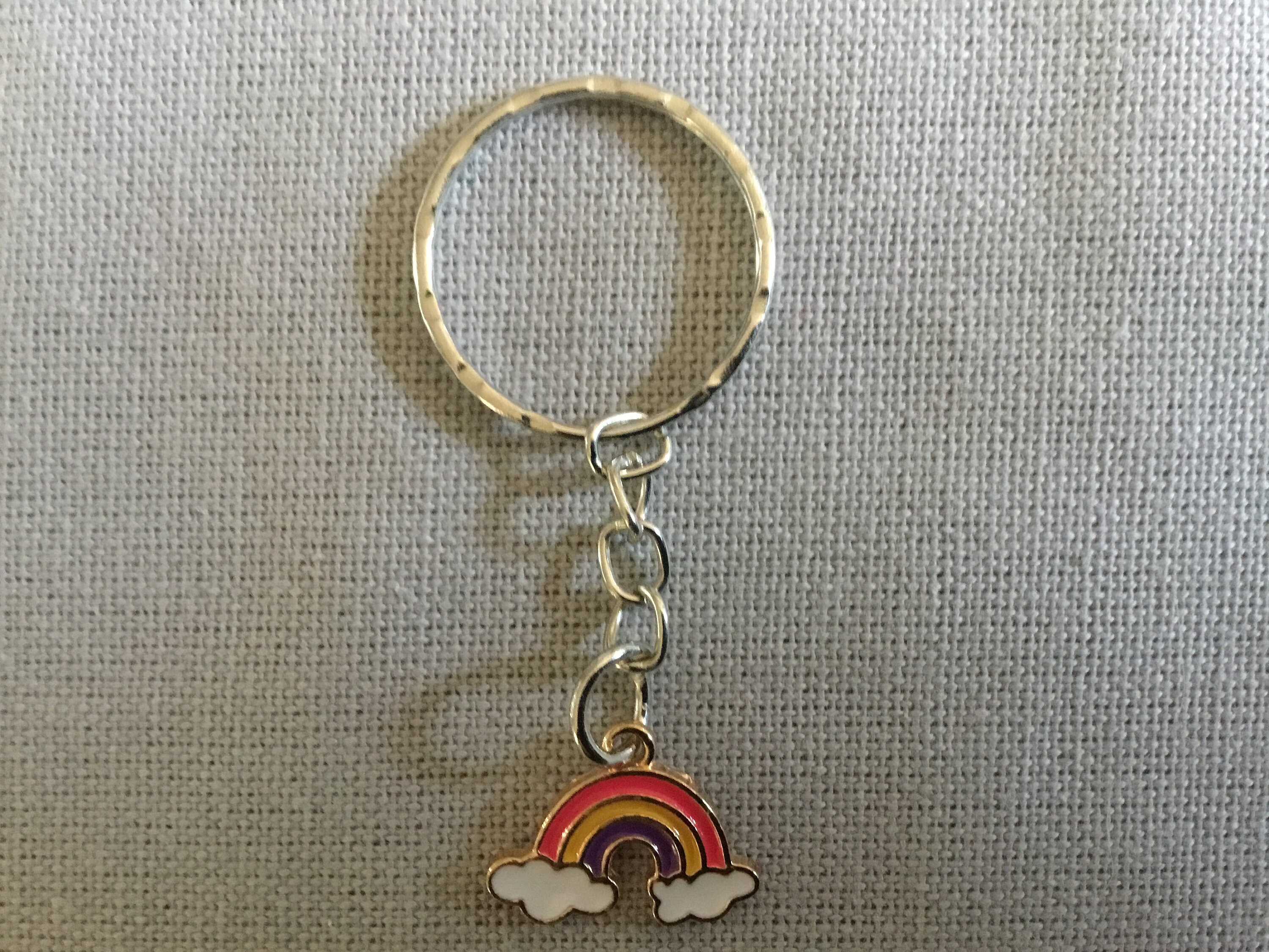 Rainbow Keyring, Rainbow Chain Keyring , Charm Keyring,gift Keyring ...