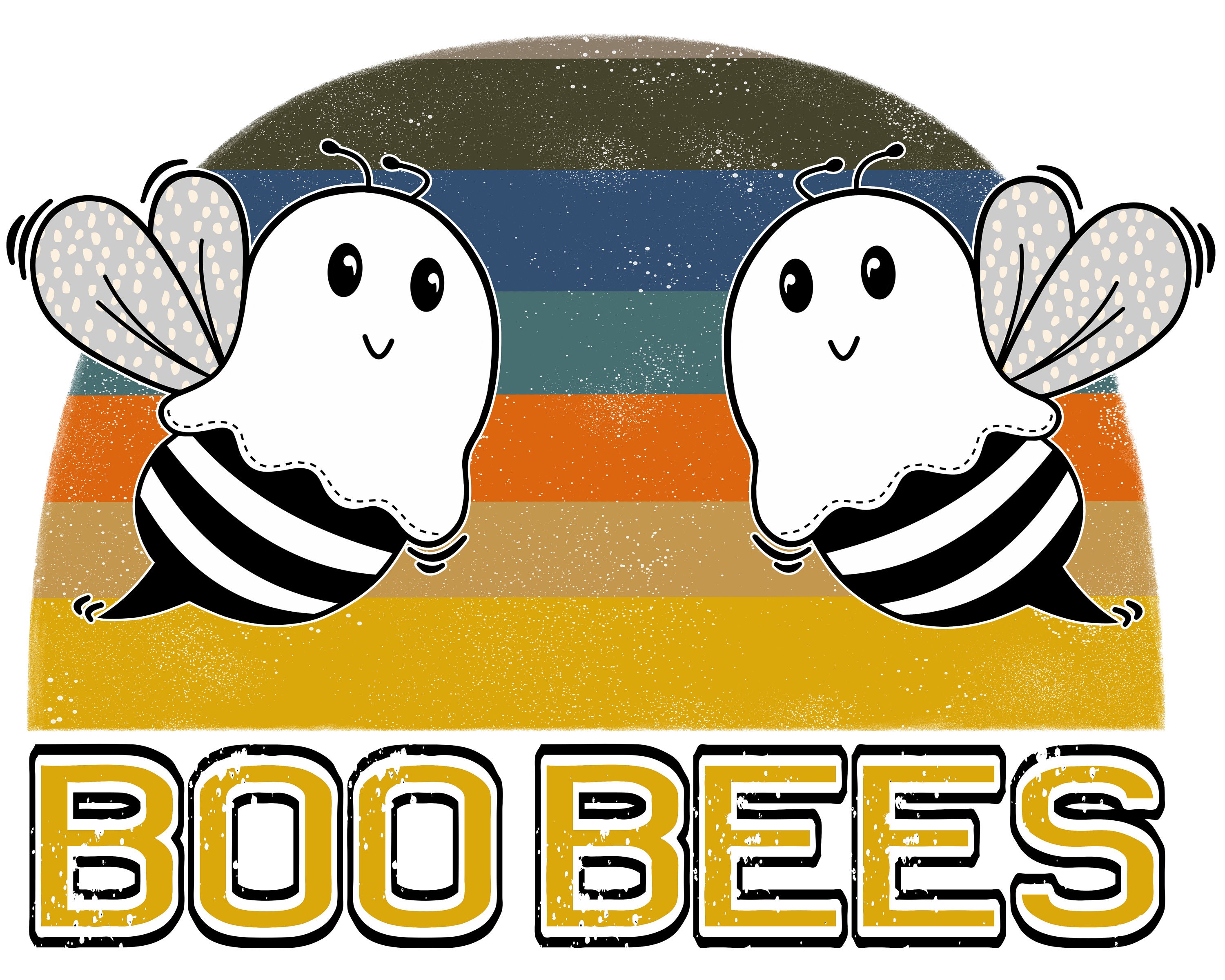 Boobees Halloween PNG - Boo Bees Funny Halloween PNG, Silhouette ...