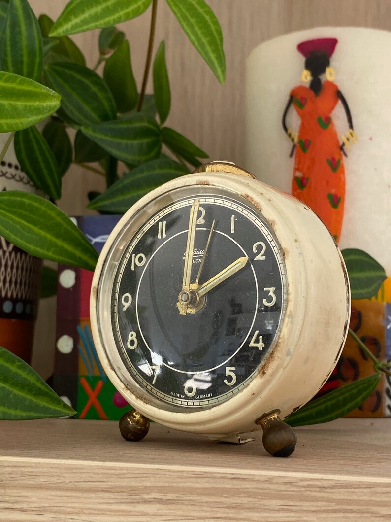 Vintage Kaiser Puck Desk Clock / Mechanical Clock / Alarm / - Etsy Hong ...