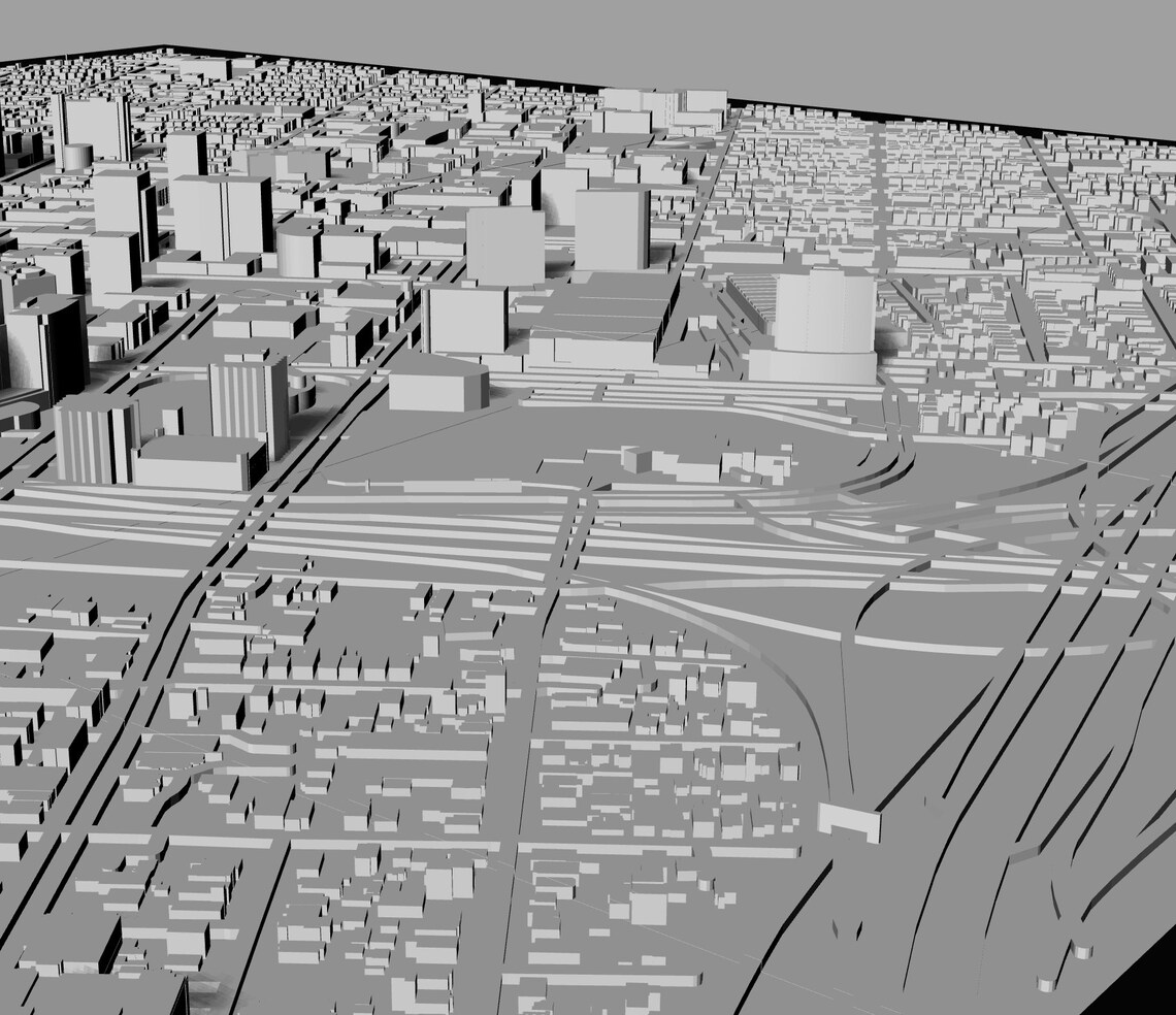 3D San Jose Digital Files 3D STL File San Jose 3D Map | Etsy