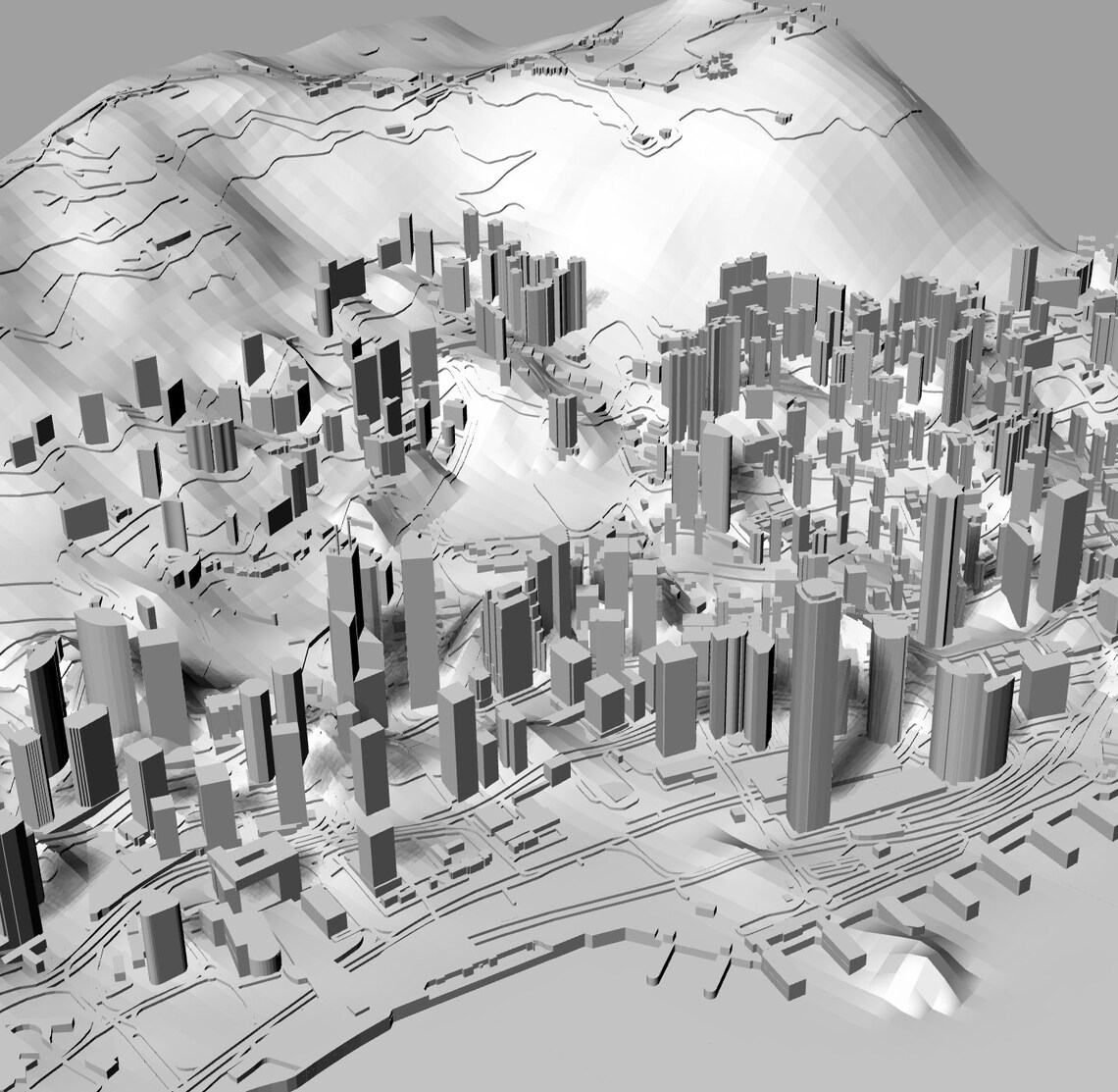 3D Hong Kong Digital Files 3D STL File Hong Kong 3D Map - Etsy Hong Kong