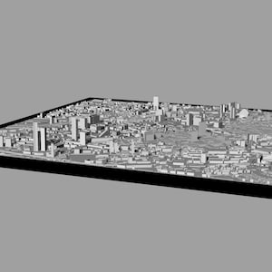 3D Manchester | Digital Files | 3D STL File | Manchester 3D Map | 3D ...