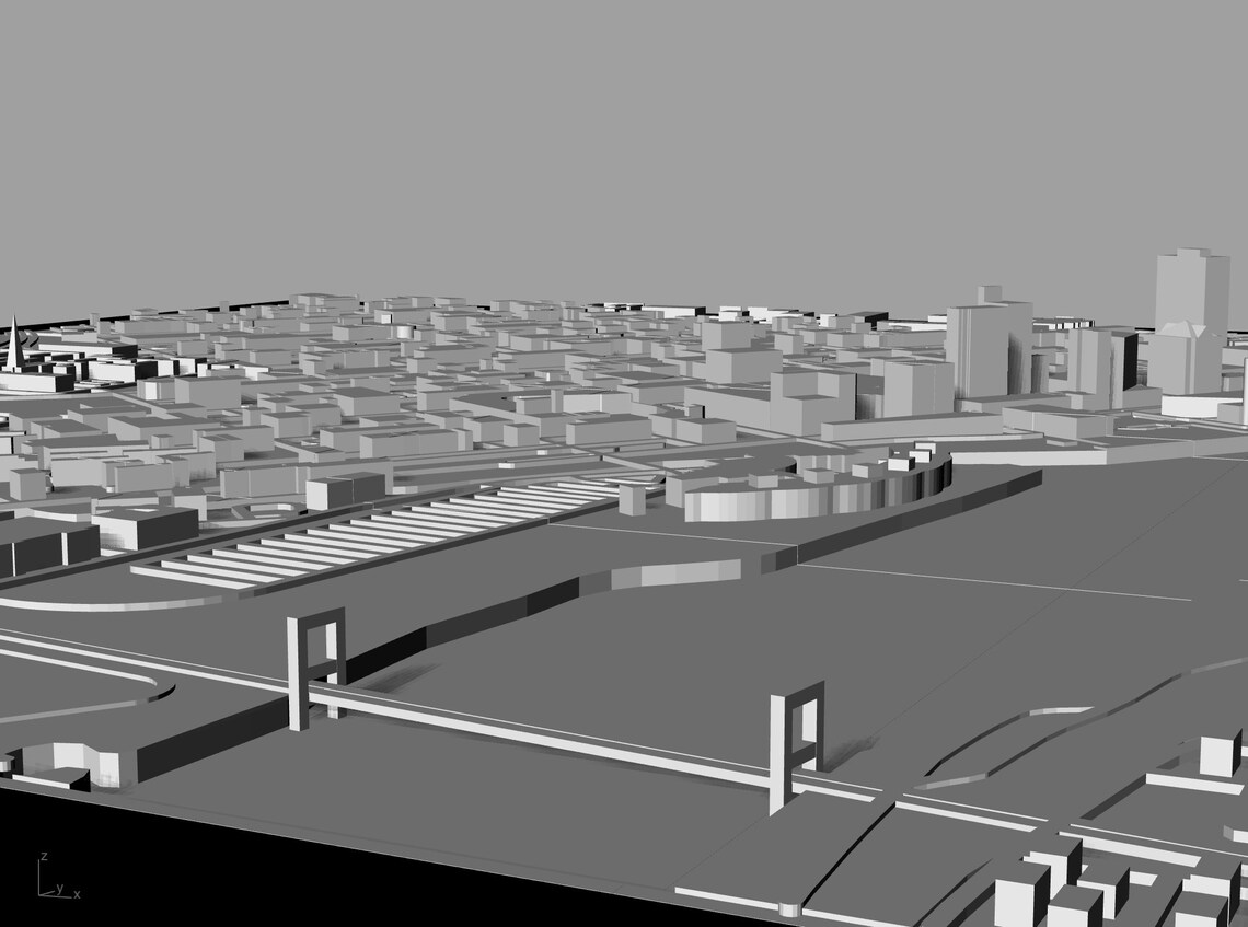 3D Toledo | Digital Files | 3D STL File | Toledo 3D Map | 3D City Art ...