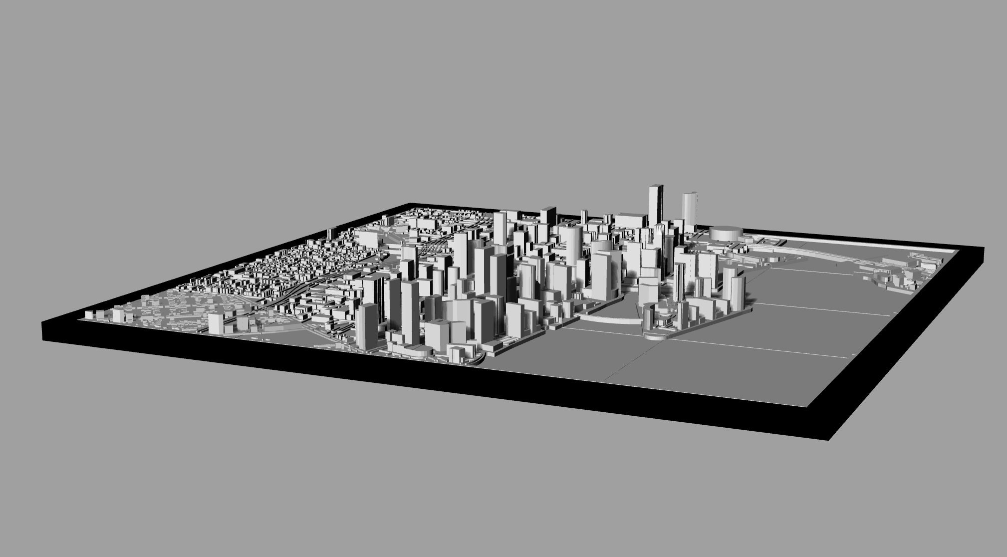 3D Miami | Digital Files | 3D STL File | Miami 3D Map | 3D City Art ...