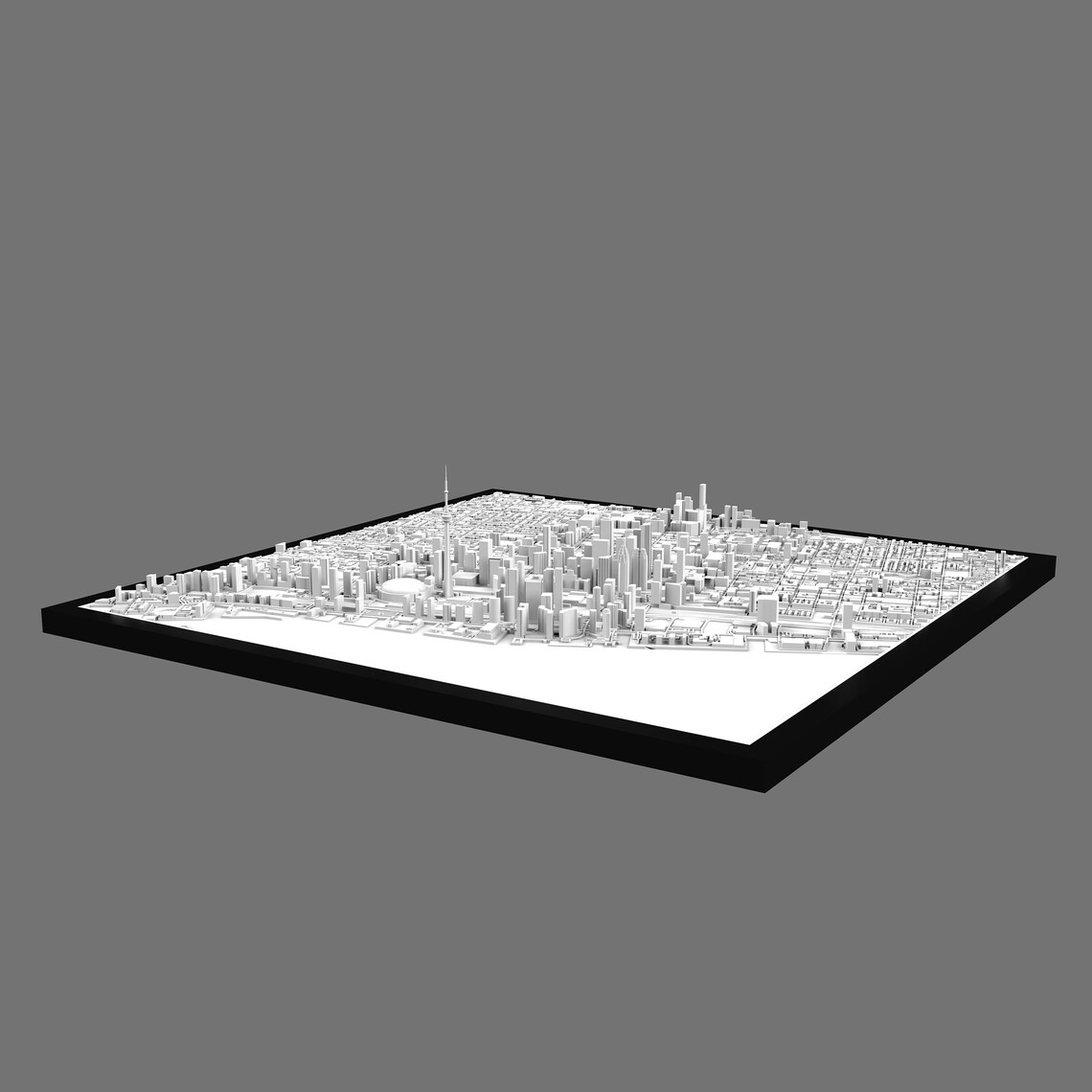3D Toronto Digital Files 3D STL File Toronto 3D Map 3D - Etsy