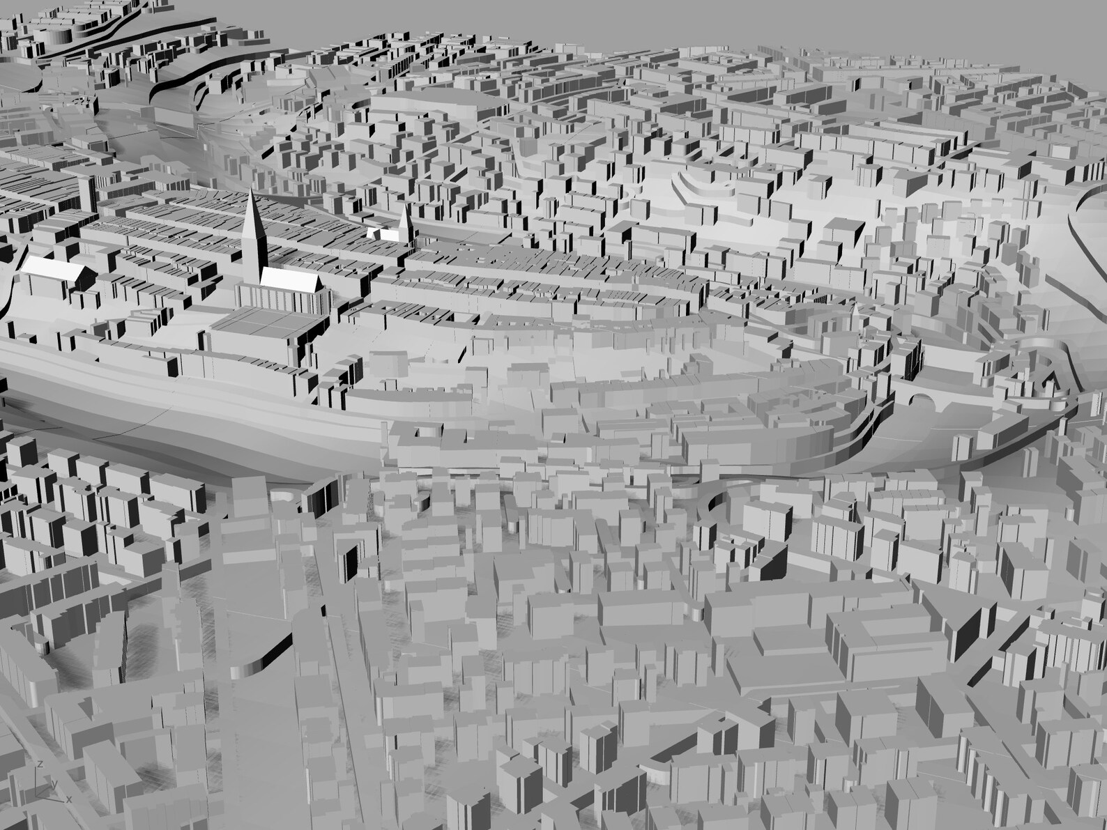 3D Bern Digital Files 3D STL File Bern 3D Map 3D City - Etsy