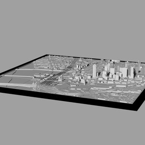 3D Dallas | Digital Files | 3D STL File | Dallas 3D Map | 3D City Art ...