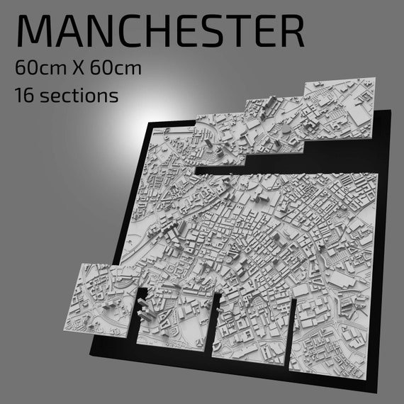3D Manchester Digital Files 3D STL File Manchester 3D - Etsy