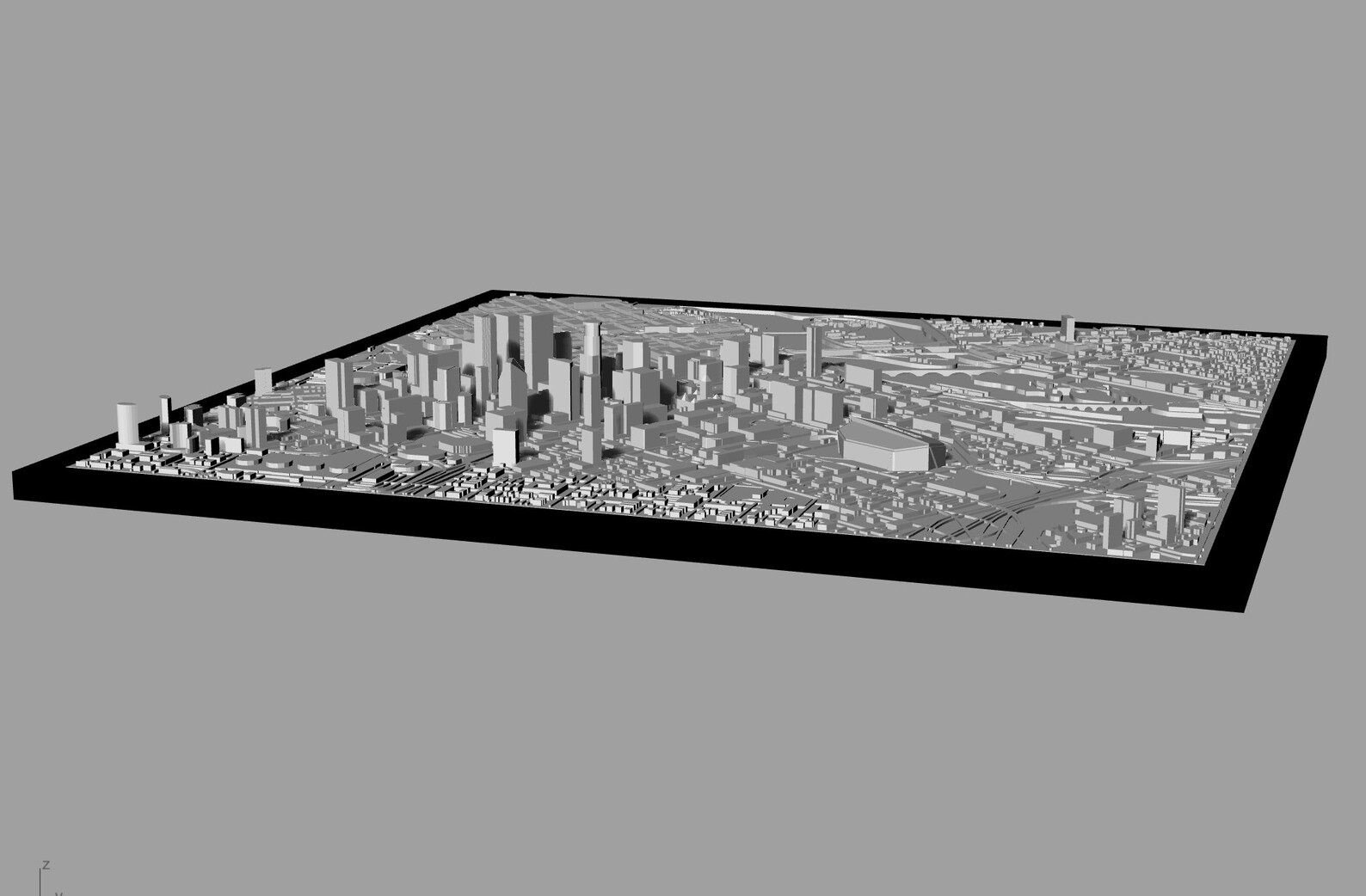 3D Minneapolis | Digital Files | 3D STL File | Minneapolis 3D Map | 3D ...