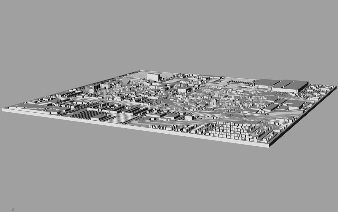 3D Disneyland | Digital Files | 3D STL File | Disneyland 3D Map | 3D ...