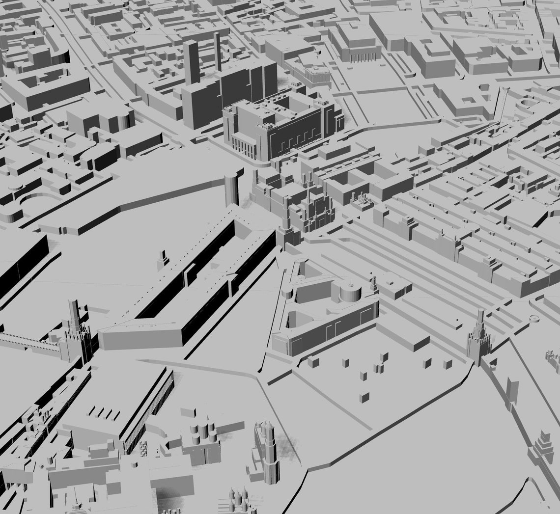 3D Moscow Digital Files 3D STL File Moscow 3D Map 3D - Etsy