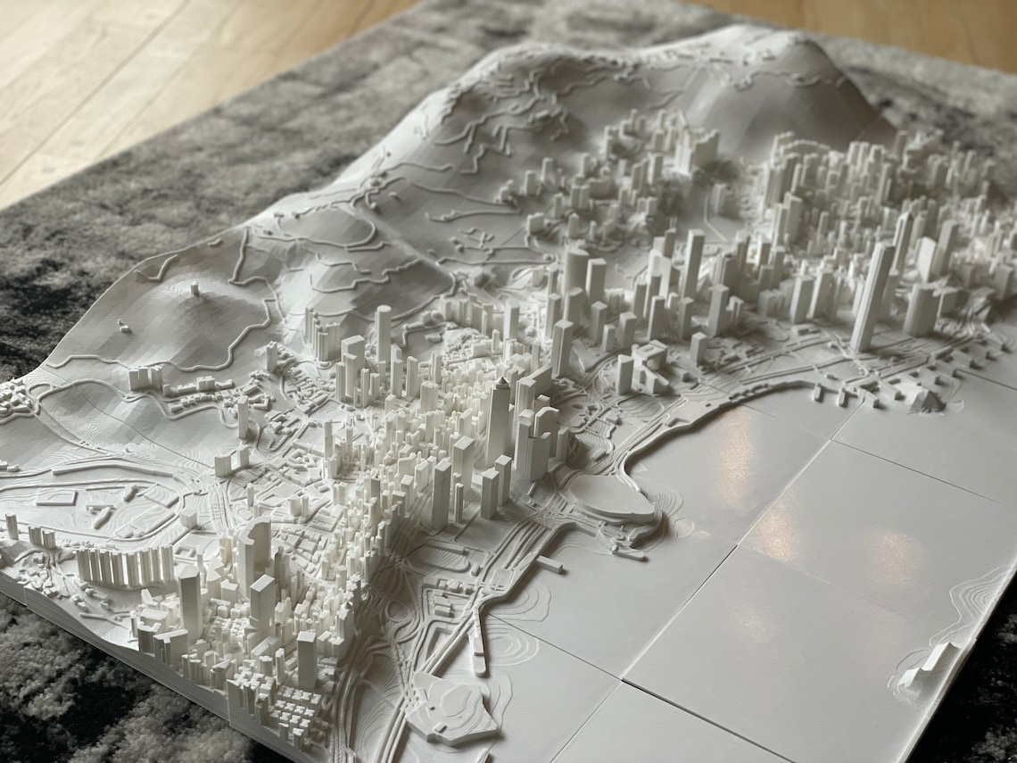 3D Hong Kong Digital Files 3D STL File Hong Kong 3D Map - Etsy Hong Kong