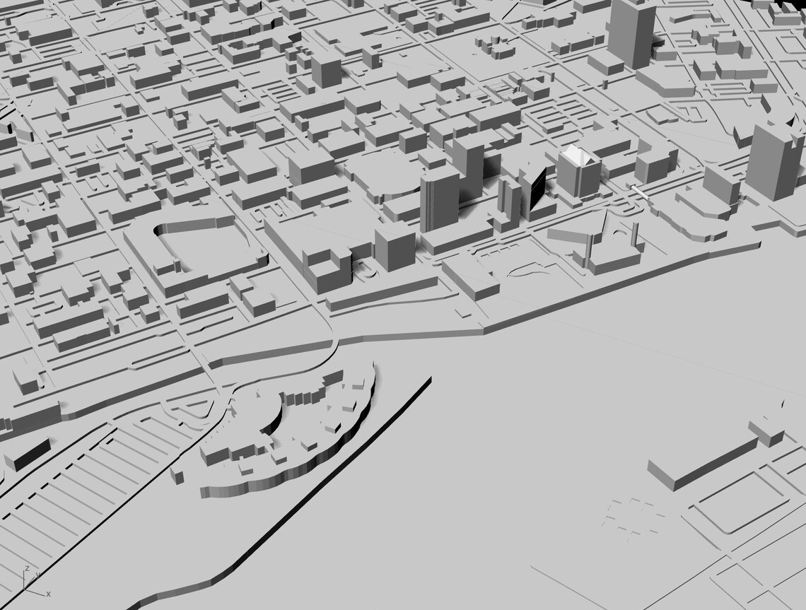 3D Toledo | Digital Files | 3D STL File | Toledo 3D Map | 3D City Art ...