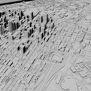 3D Denver | Digital Files | 3D STL File | Denver 3D Map | 3D City Art ...