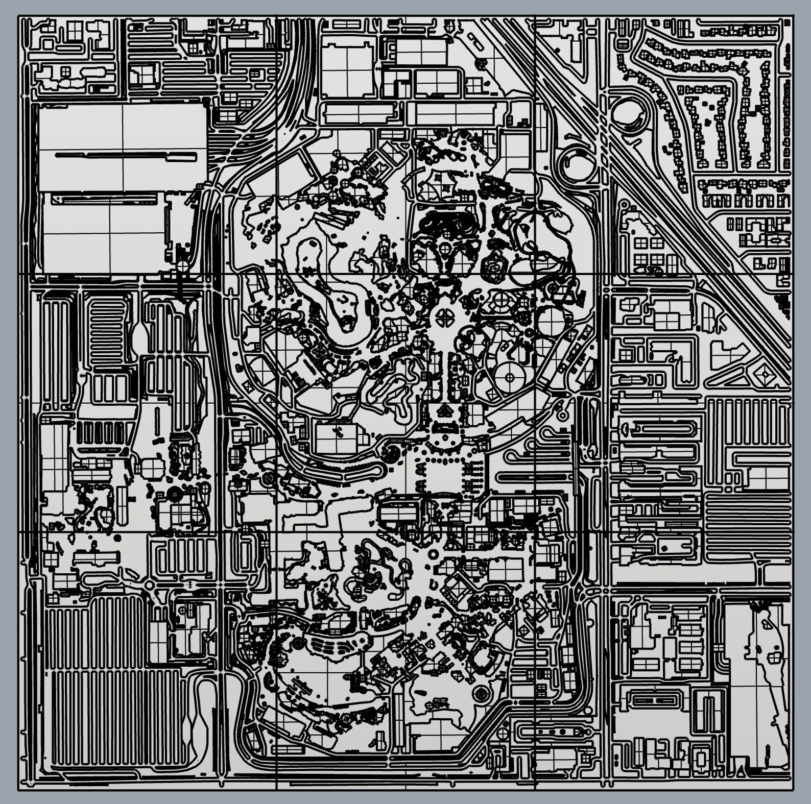 3D Disneyland Map | 3D STL File, City Art (digital Files) - Etsy