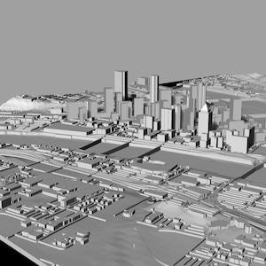 3D Pittsburgh | Digital Files | 3D STL File | Pittsburgh 3D Map | 3D ...