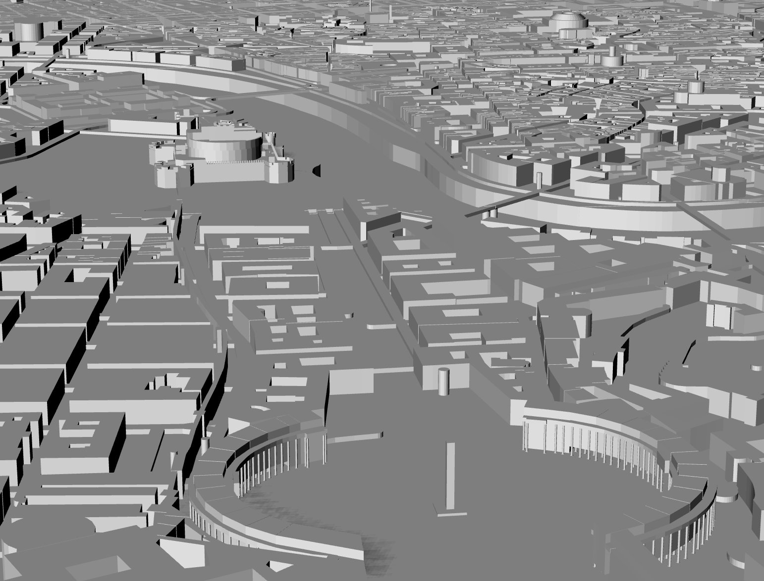 3D Rome Digital Files 3D STL File Rome 3D Map 3D City - Etsy