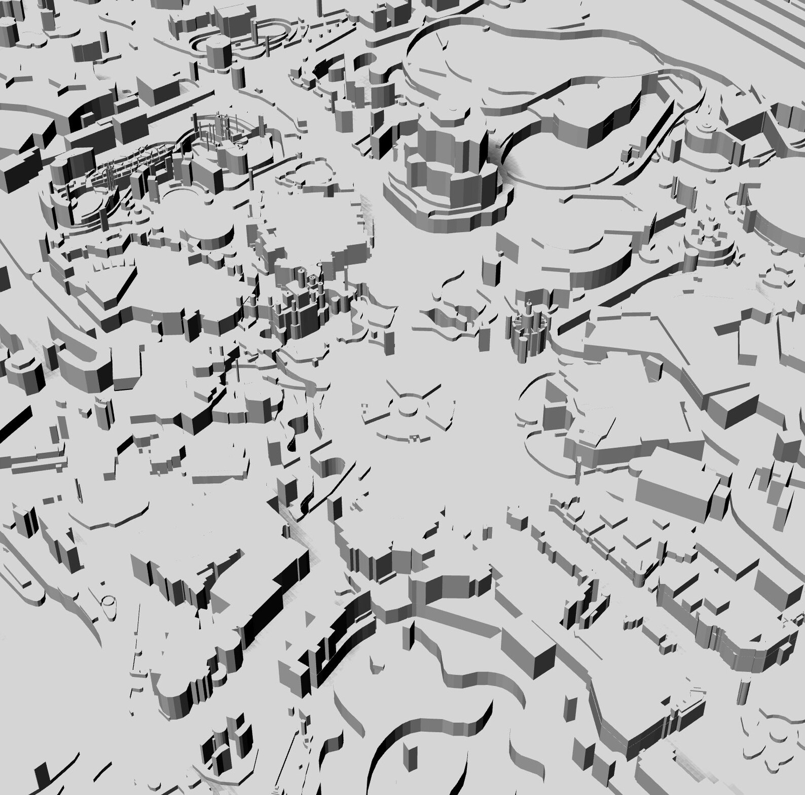 3D Disneyland Map | 3D STL File, City Art (digital Files) - Etsy
