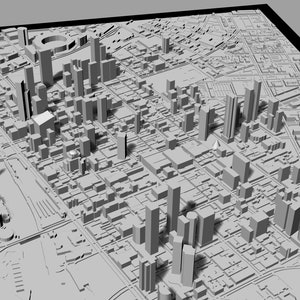 3D Melbourne City Map | Printable STL File - Etsy