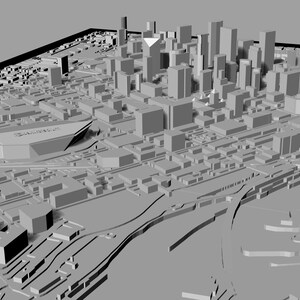 3D Minneapolis City Map | Printable STL File - Etsy