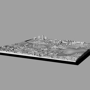 3D Vilnius | Digital Files | 3D STL File | Vilnius 3D Map | 3D City Art ...