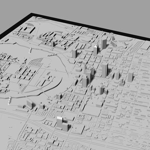 3D Columbus | Digital Files | 3D STL File | Columbus 3D Map | 3D City ...