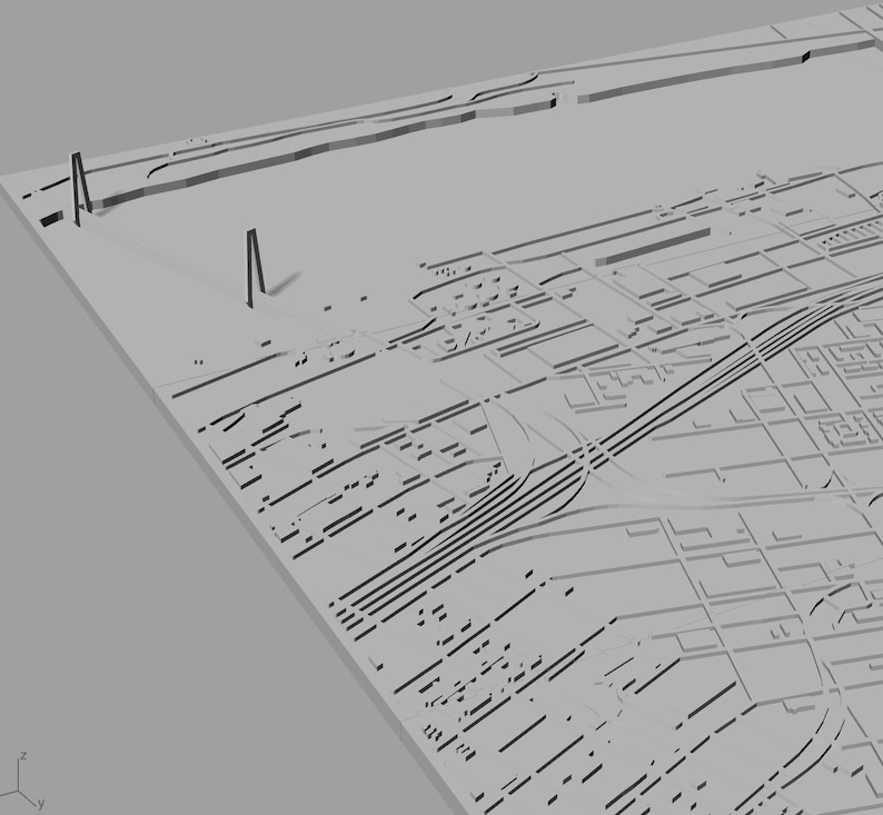 3D St. Louis Digital Files 3D STL File St. Louis 3D Map | Etsy