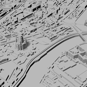 3D Moscow | Digital Files | 3D STL File | Moscow 3D Map | 3D City Art ...