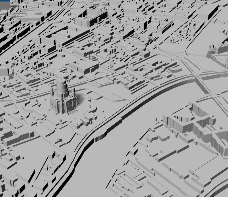 3D Moscow Digital Files 3D STL File Moscow 3D Map 3D - Etsy